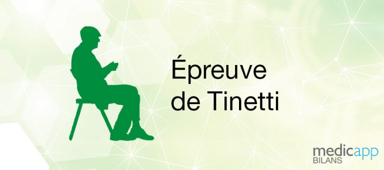 Epreuve de Tinetti évaluation de l'équilibre